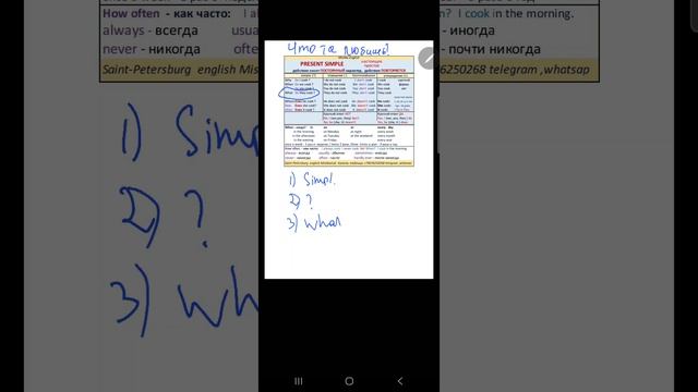 30-03 Настя, английский 4 класс, выбор  present continuous,  present simple,  техника 5 шагов