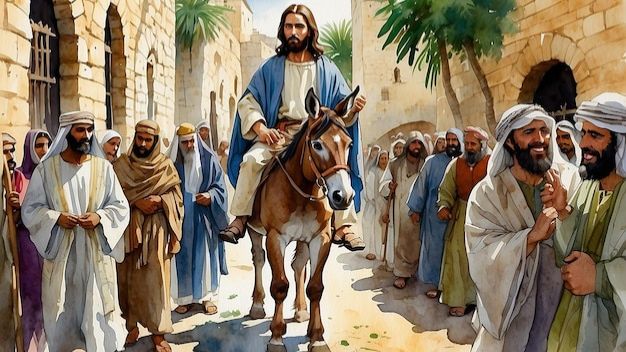 *** С ВЕРБНЫМ ВОСКРЕСЕНЬЕМ ***  "КОГДА ТЫ ШЁЛ В ИЕРУСАЛИМ" - ОЛЕГ СКОБЛЯ ***