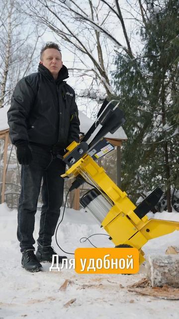 Сколько времени потребуется на заготовку дров дровоколом #huter  HLS-6500? | Обзор и скорость колки