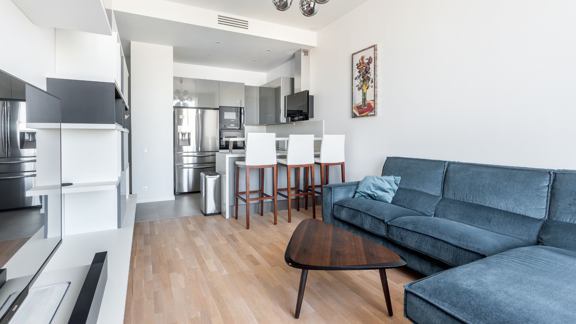 Лаконичная квартира в ЖК бизнес-класса! Аренда 2-комнатной квартиры, 50 м² (ID 44222)