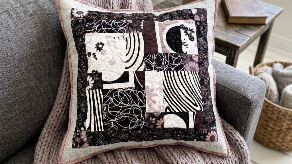 Лоскутный эфир 639 во вторник 31 марта, подушка "Минимализм"