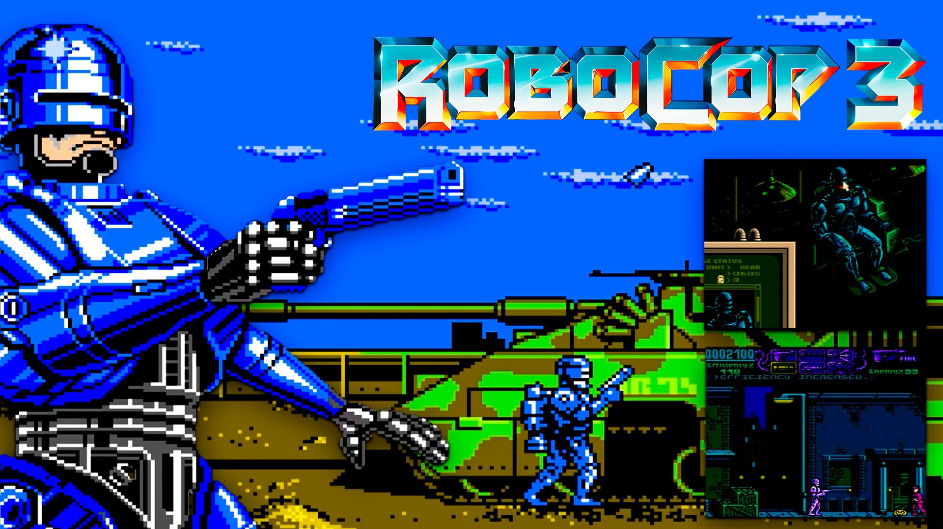 Проходим легенду Robocop 3 на Dendy