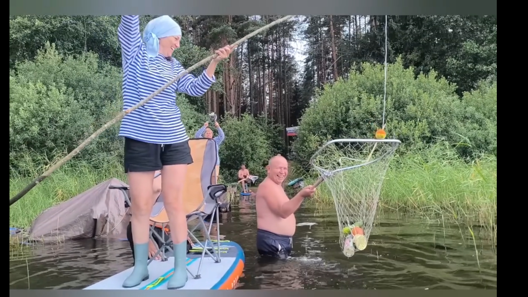 Удачная рыбалка!С юморком!