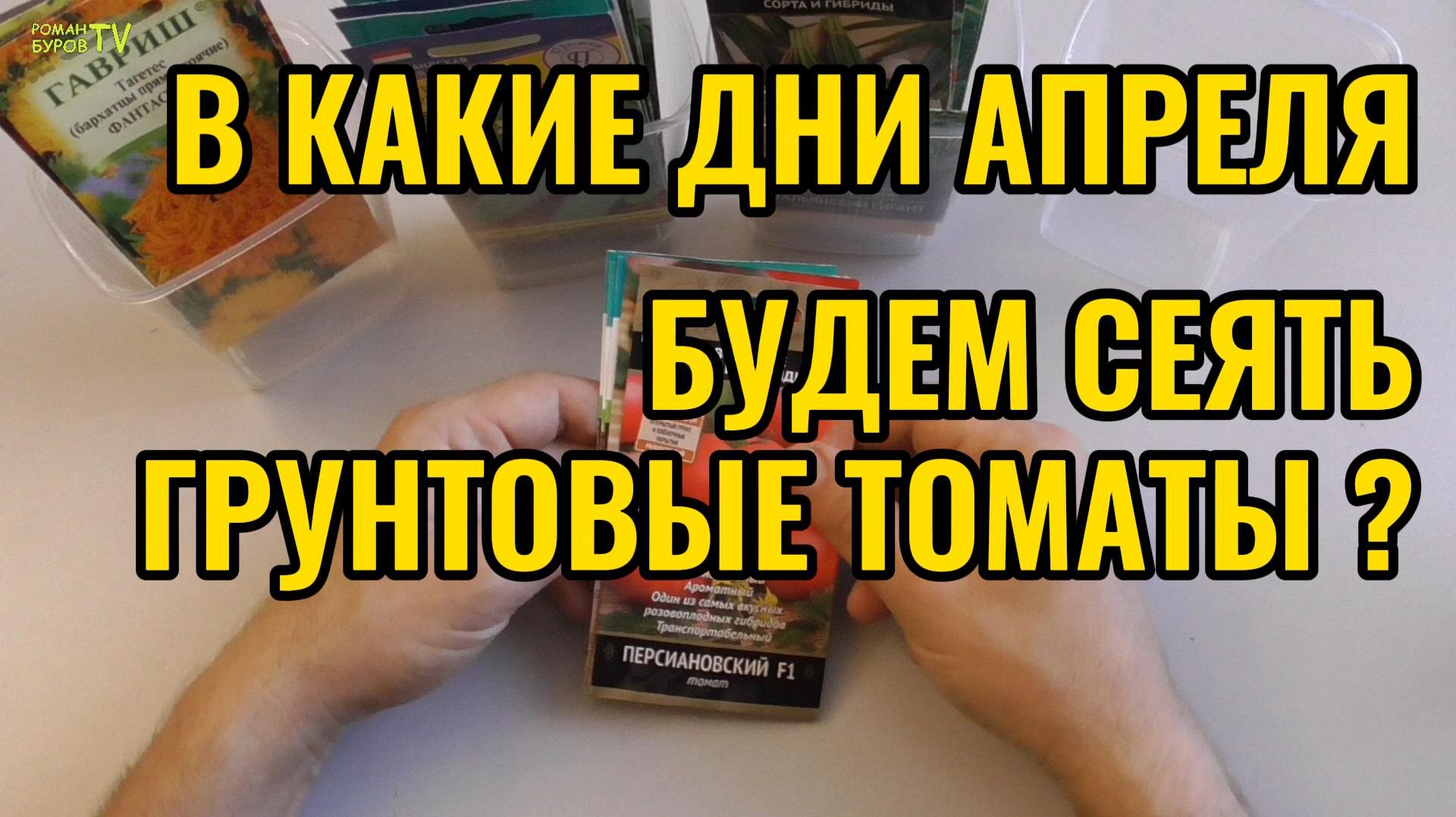 Грунтовые ТОМАТЫ сеем в АПРЕЛЕ только в плодородные ДНИ по лунному календарю садоводов 🌱