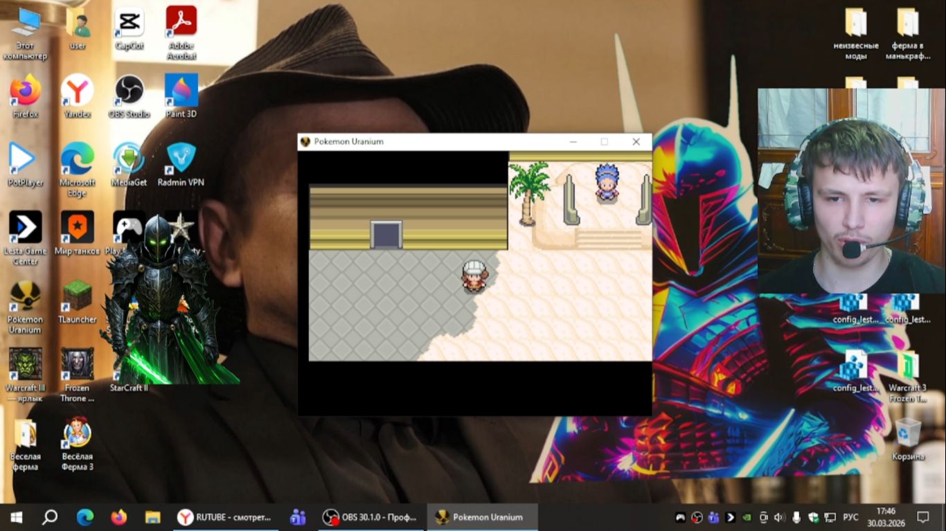 тёмный рыцарь начал прохоодить 3 стадион и одолел всех учеников гим лидера в покемонах. 59 серия.