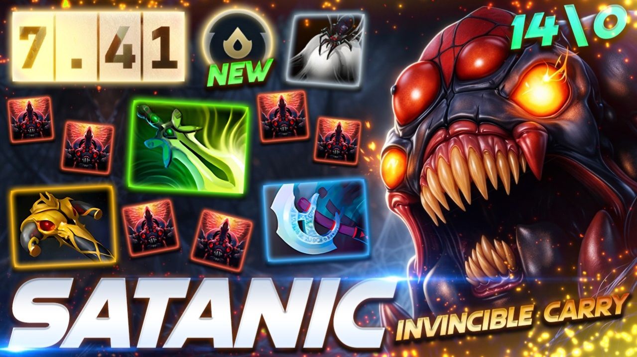 [7.41] Satanic Broodmother — профессиональный геймплей в Dota 2 [Смотри и учись]