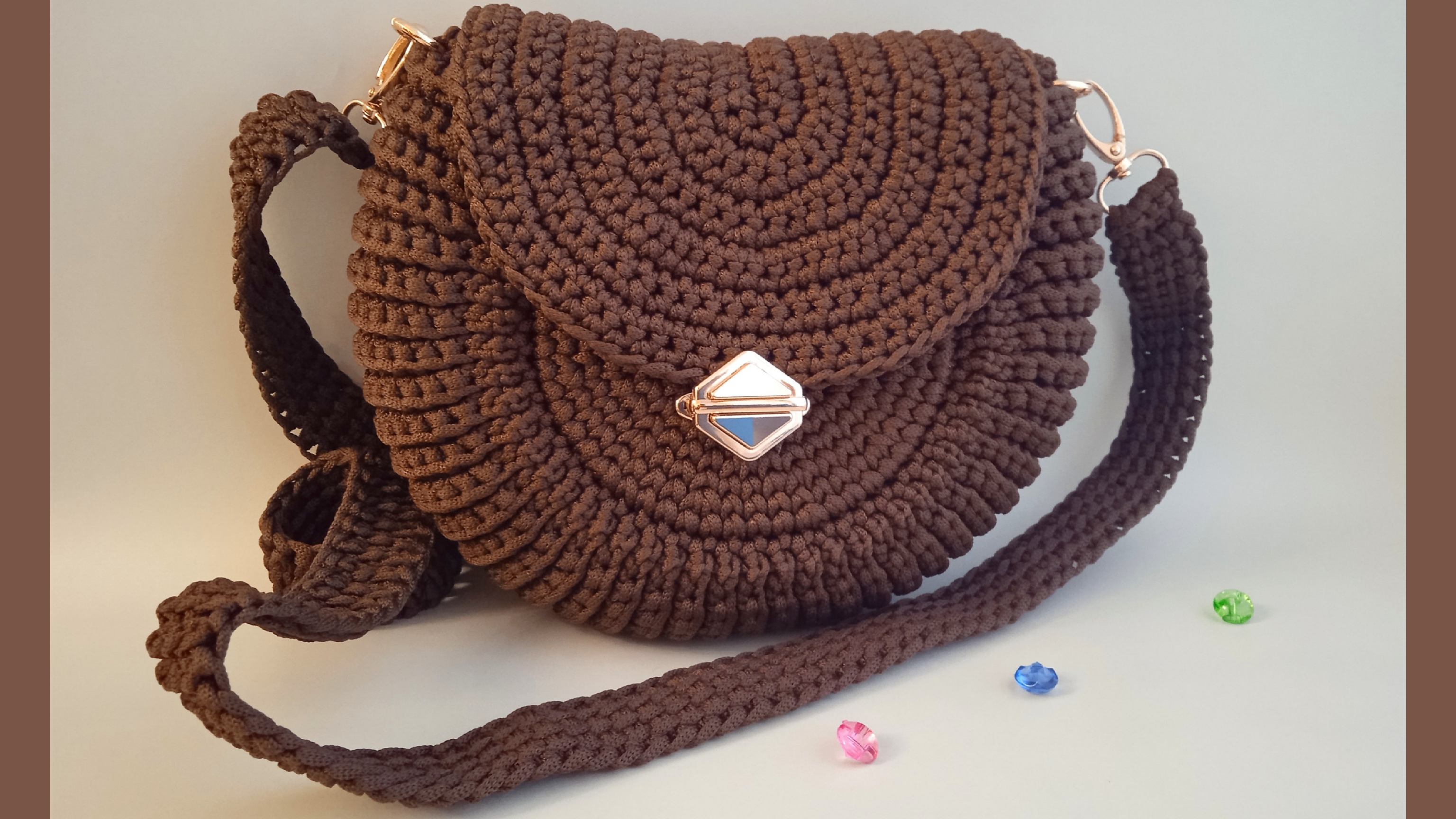 🎗️Круглая сумка Полный МК ✨