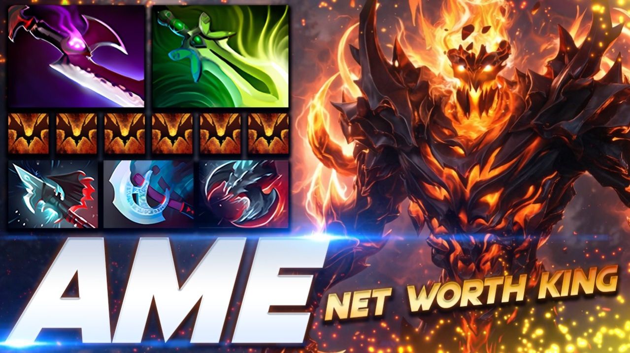 Ame Shadow Fiend Net Worth King — профессиональный геймплей в Dota 2 [Смотри и учись]