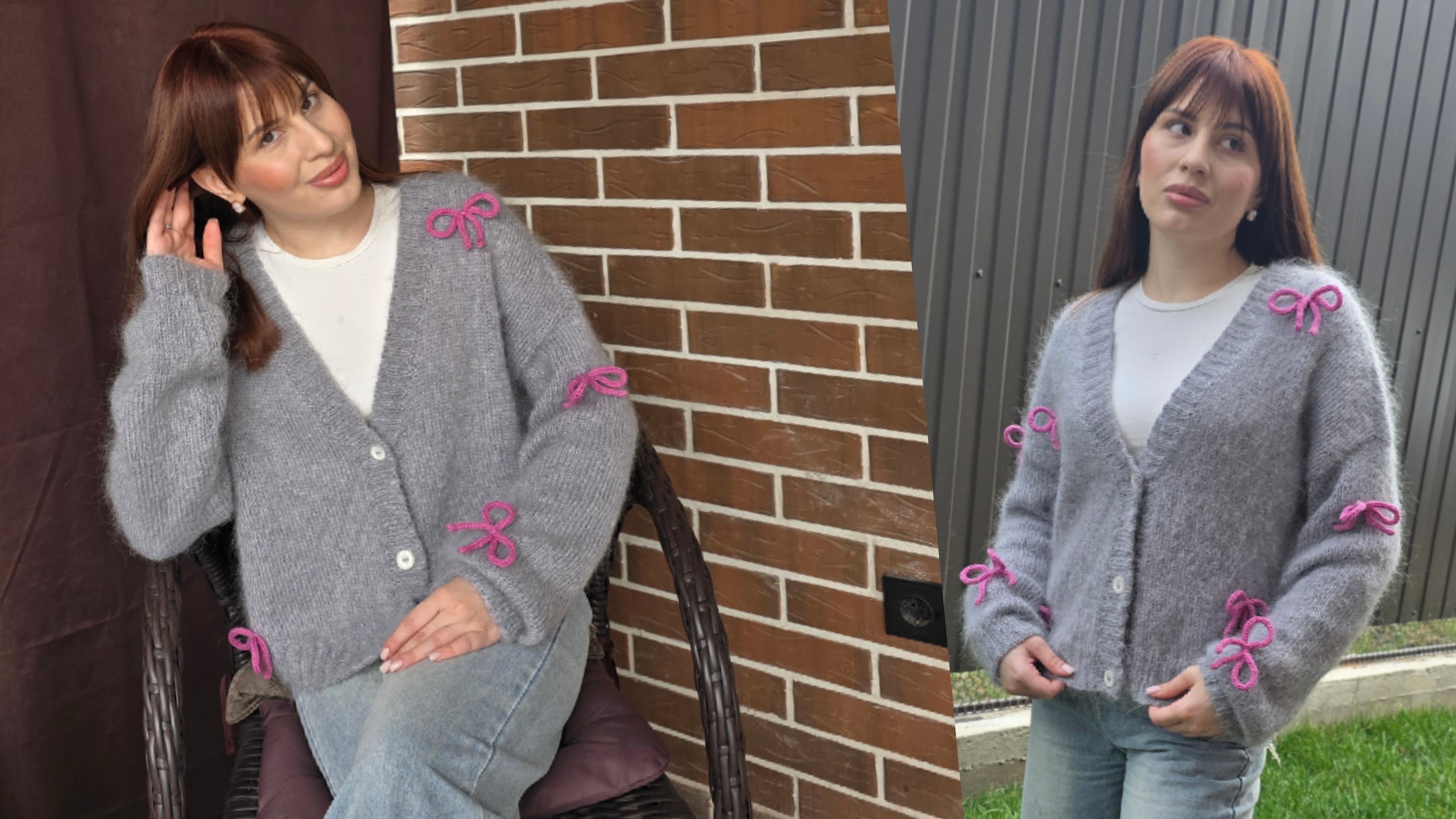 ✨️Романтичный кардиган "БАНТИКИ "✨️Мастер класс ✨️