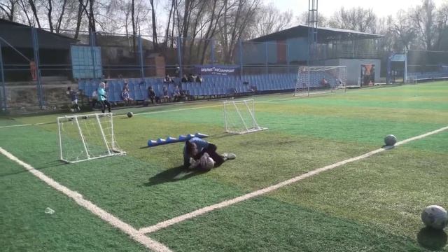 Ловля низом летящего мяча