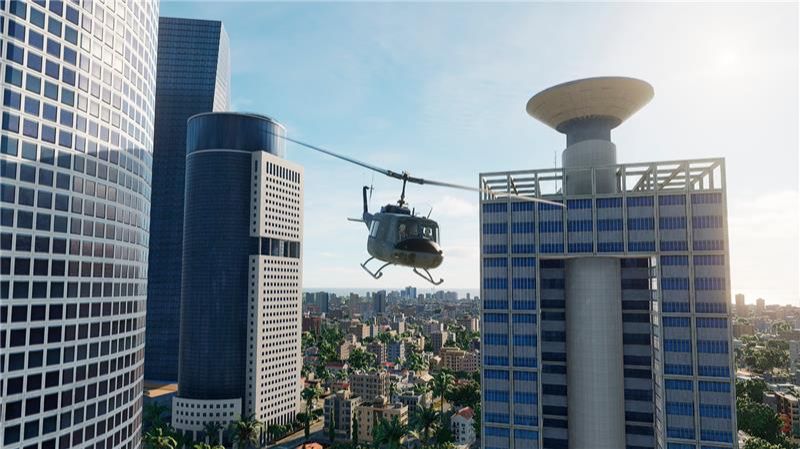 DCS: Syria Map - A flight through the skyscrapers of Tel Aviv