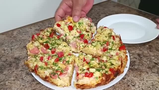 Простой рецепт вкусной пиццы из лаваша.