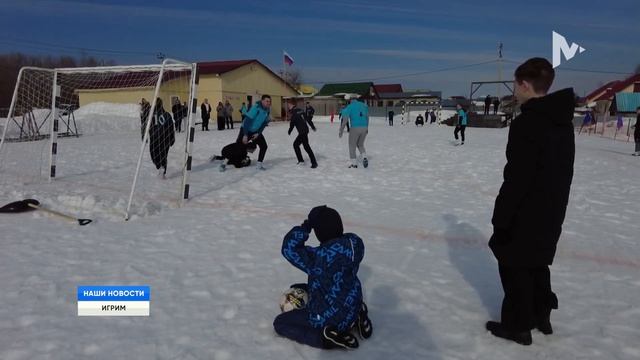 Футбол на снегу