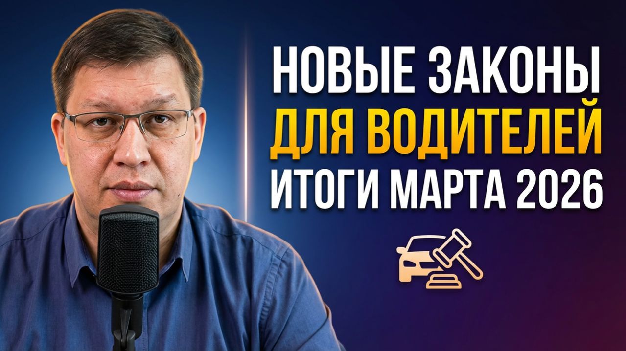 Новые законы для водителей: итоги марта 2026
