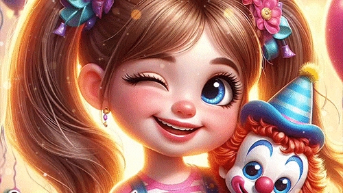 Магия смеха. С 1 апреля! С днём юмора. Красивая веселая музыкальная открытка.