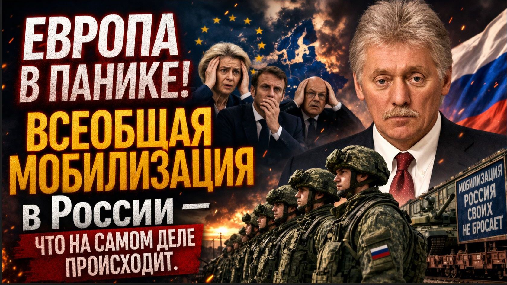 ЕВРОПА В ПАНИКЕ! ВСЕОБЩАЯ МОБИЛИЗАЦИЯ в России — что на самом деле происходит