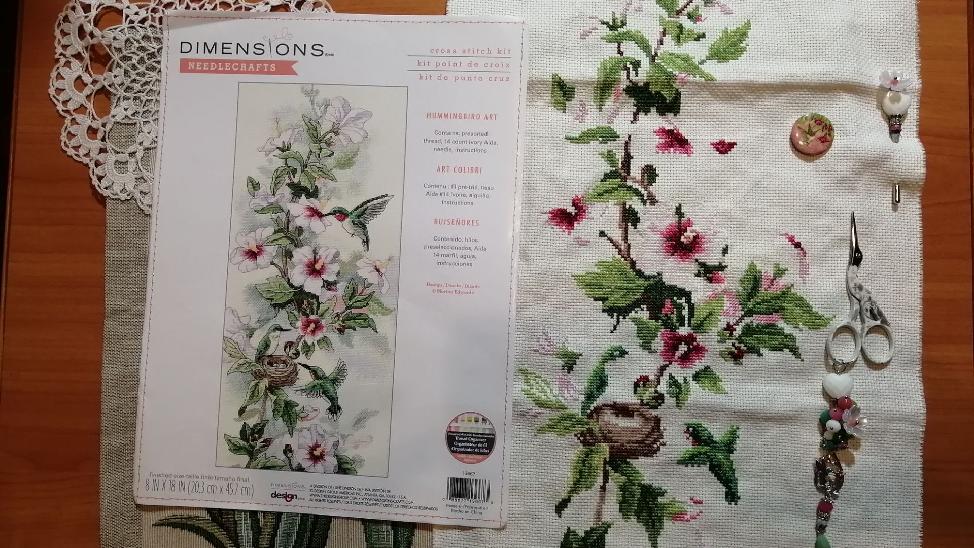 Вышить все 2026: неделя 11 - Hummingbird Art (Dimensions, 13667)