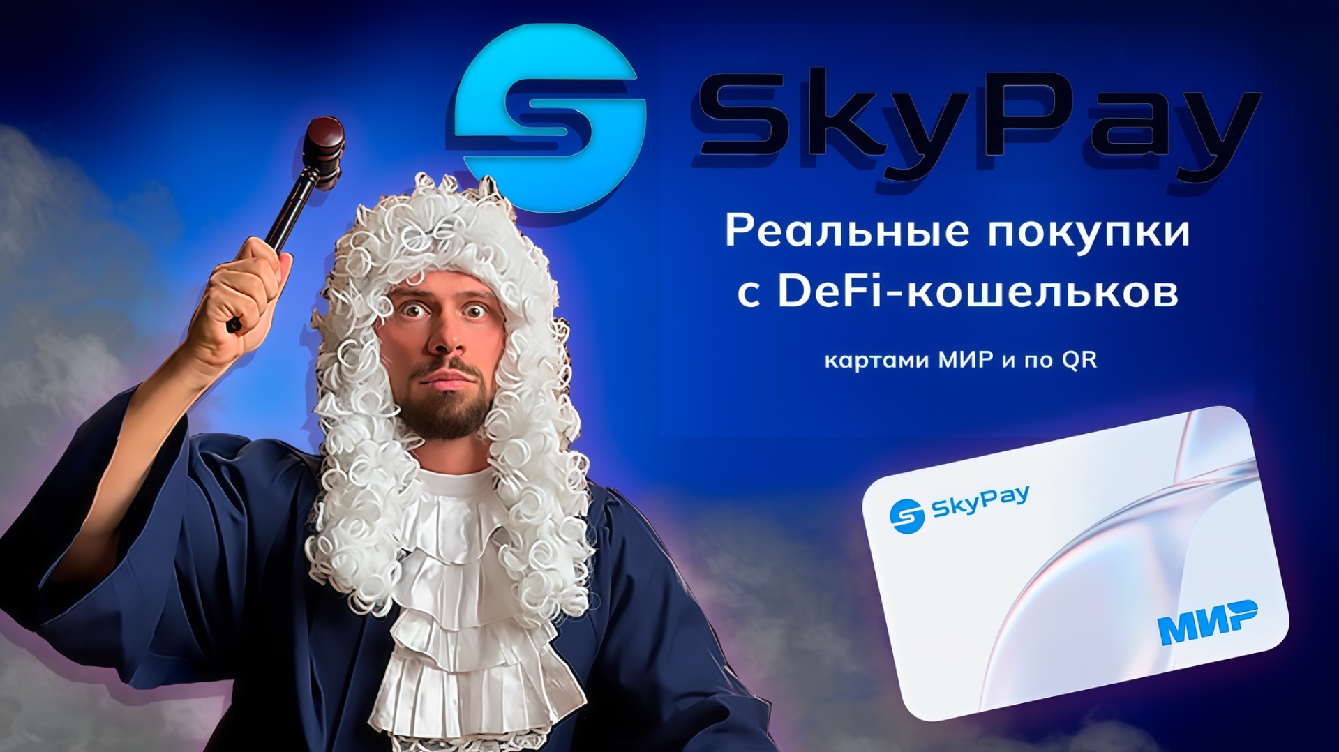 SkyPay - Новый некастодиальный сервис, соединяющий вашу DeFi криптовалюту с реальным миром!
