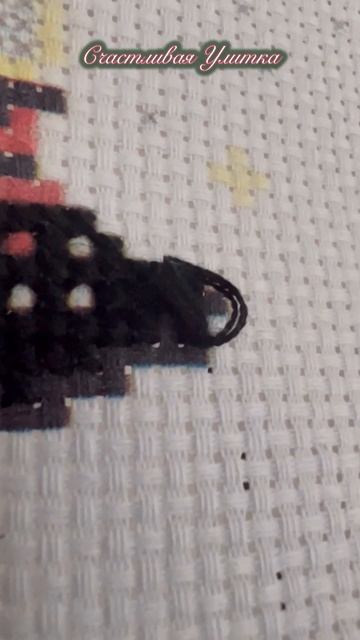 Процесс вышивка Снегири Фикс Прайс