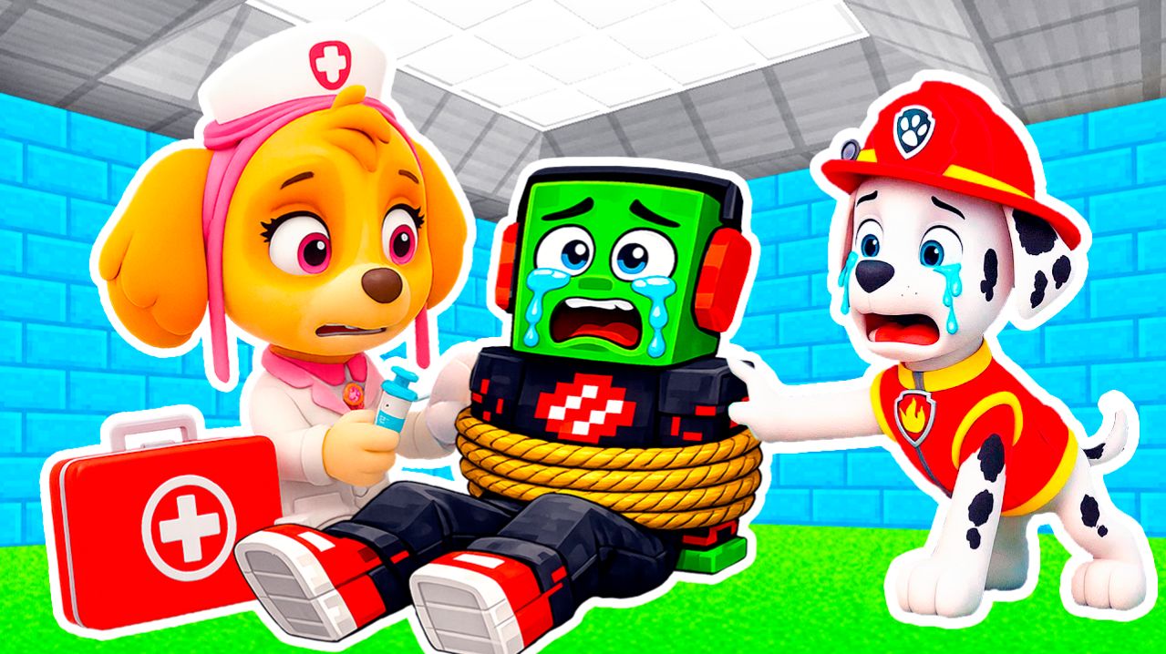 СКАЙ ПРЕВРАТИЛА ЗОМБАКА в ЧЕЛОВЕКА! ВЫЛЕЧИЛА ЗОМБИ БОЛЕЗНЬ ЩЕНЯЧИЙ ПАТРУЛЬ в МАЙНКРАФТ