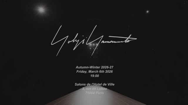 Показ женской коллекции Yohji Yamamoto осень-зима 2026-2027 - 4K