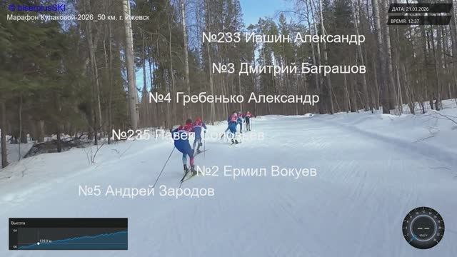 Лидеры на марафоне Кулаковой-2026_50 км