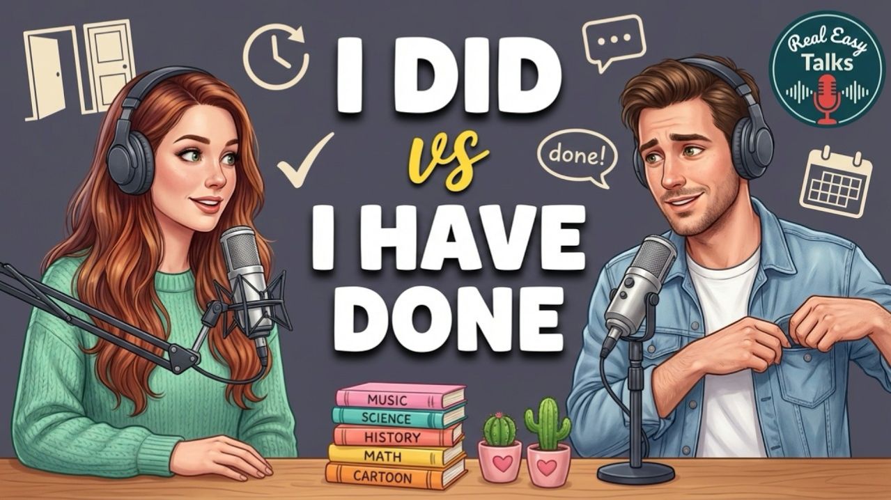 "I Did vs I Have Done" in Everyday English | Daily English Conversations | Real Easy Talks