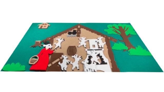 Игра театр-сказка для детей 3+ "Волк и семеро козлят"