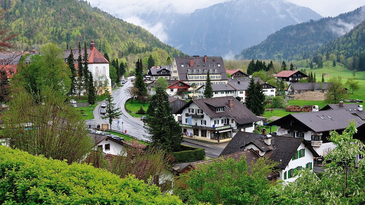 Самая красивая деревня Германии_ расслабляющая осенняя прогулка в  Альпах _