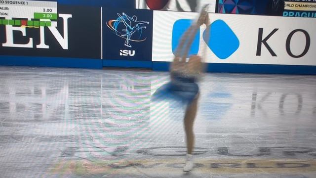 Моне Чиба Произвольная программа на Чемпионате мира-2026