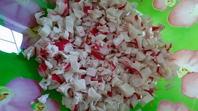 Салат с крабовым мясом