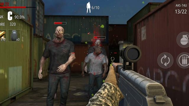 Zombie Fire - тест Galaxy J4+ (часть 2) (3/32GB, Snap425, Adreno 308)