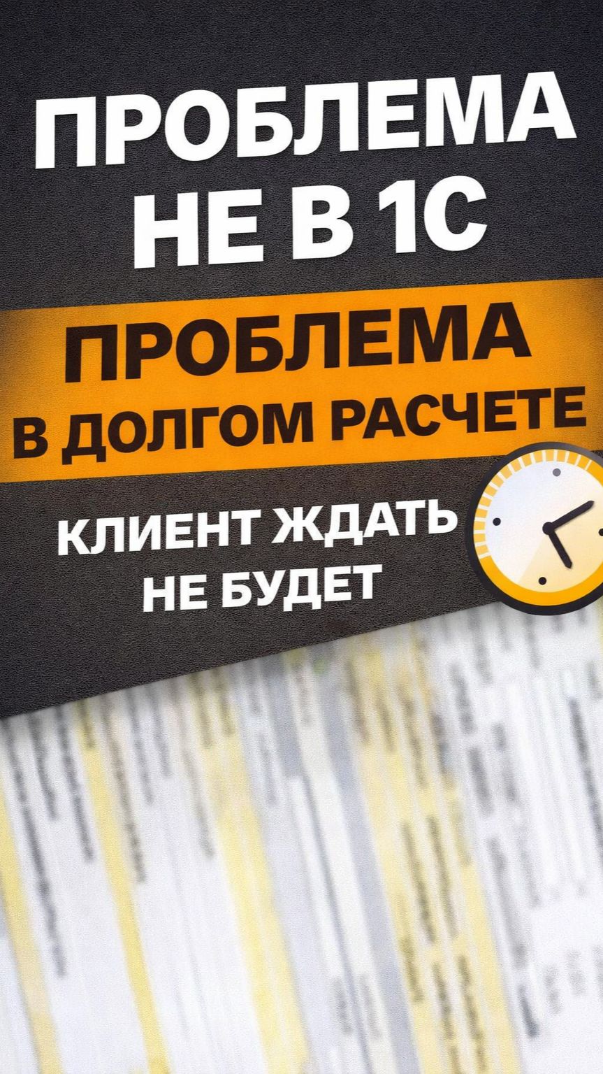 Пока вы считаете - клиент уходит