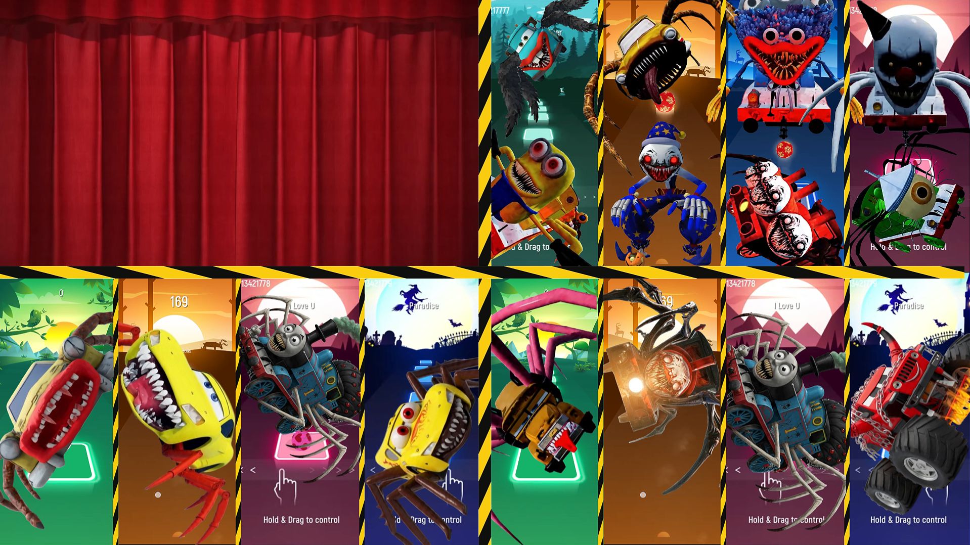 Monsters COFFIN DANCE & TILES HOP Comp. Ep. 88