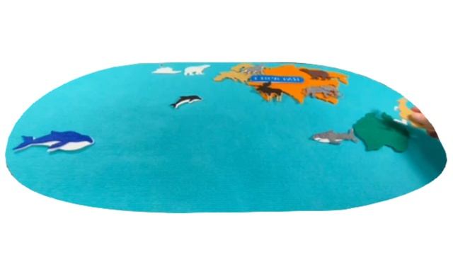 Игра-пособие для детей 3+ "Материки"