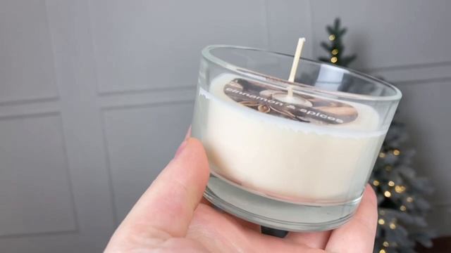 Ароматическая свеча в стакане 'Пряная Зима', корица и бадьян, 9 см, 200090-2