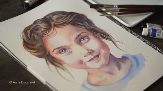 Основы акварели: смешивание оттенков кожи и анатомия лица