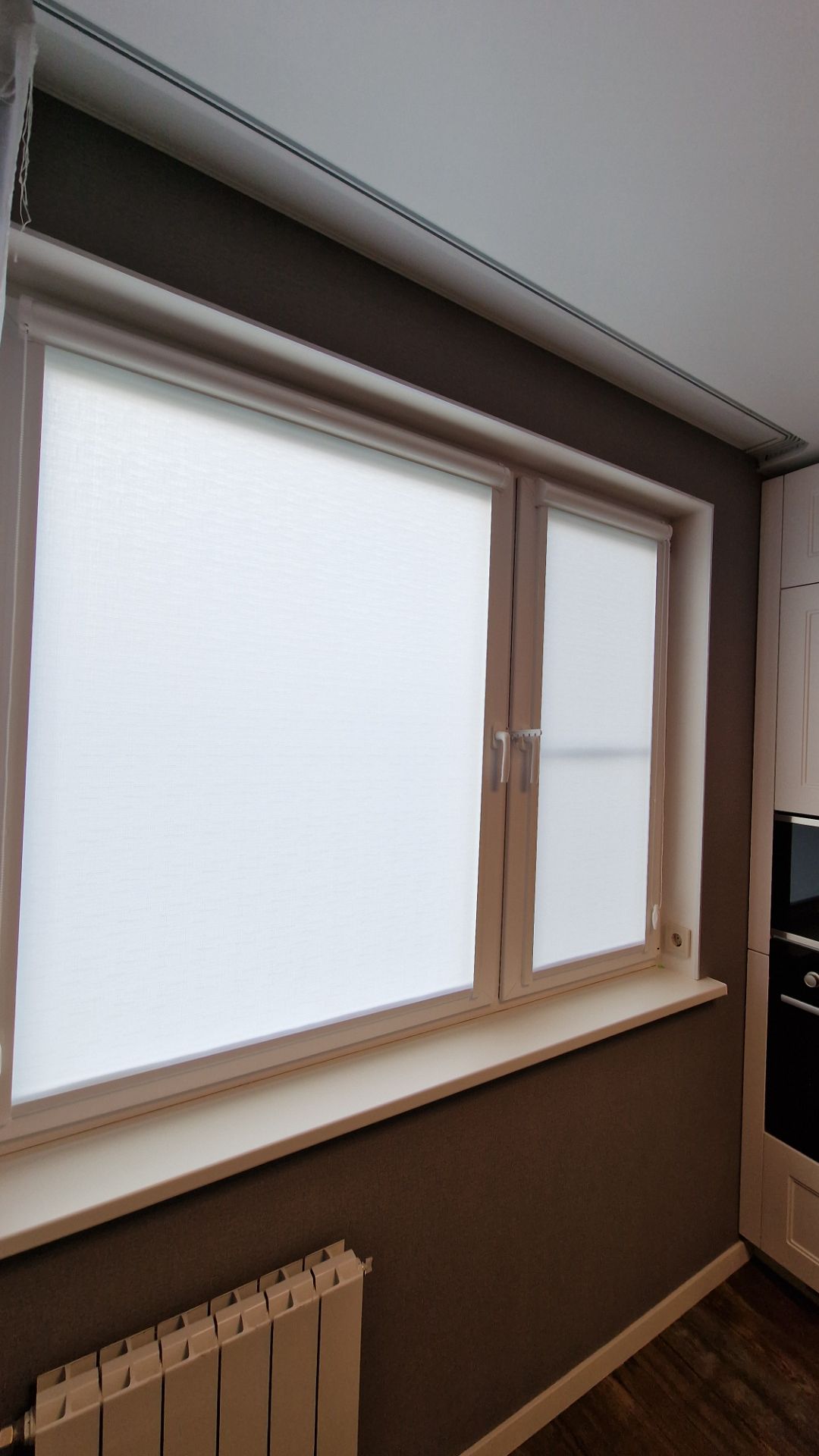 Ткань Тэффи. Белый. Кассетные рулонные шторы