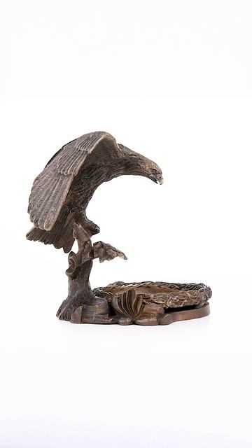 Статуэтка, пепельница бронзовая "Орел". Артикул 300138. https://феникс.art