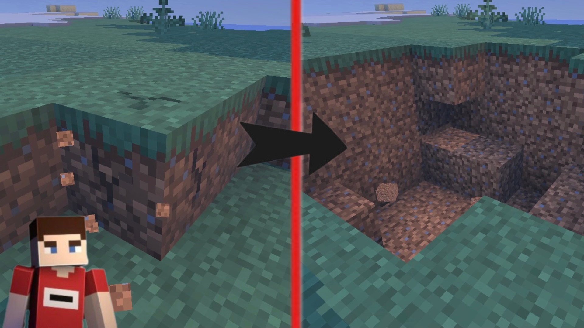 Майнкрафт но каждый разрушенный блок взрывается | ManeLego minecraft