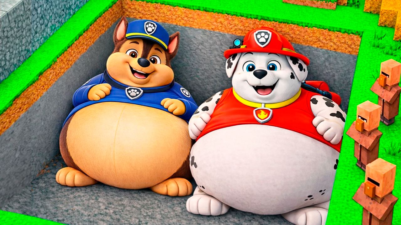 😳 Я НАШЕЛ ЯМУ ТОЛСТОГО ГОНЩИКА МАРШАЛА ЩЕНЯЧИЙ ПАТРУЛЬ В МАЙНКРАФТ МУЛЬТИК