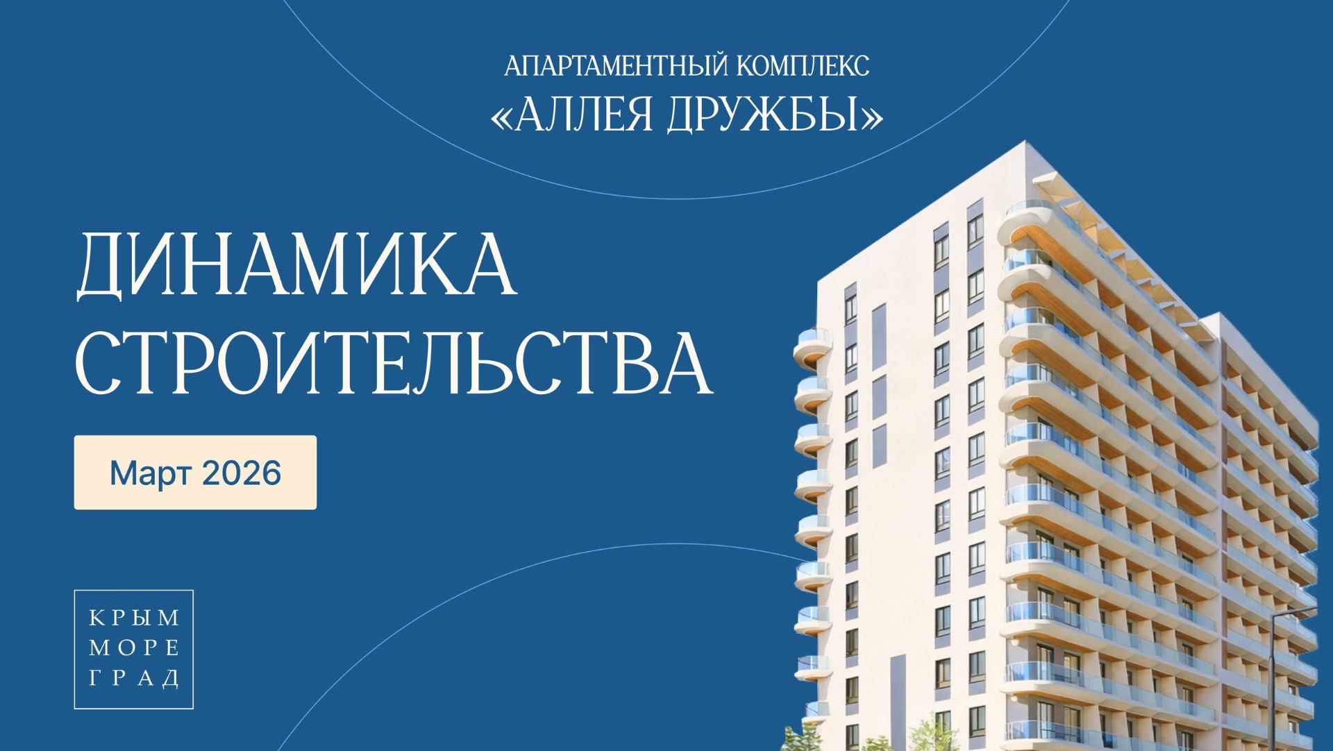 Динамика строительства АК «Аллея Дружбы» | март 2026
