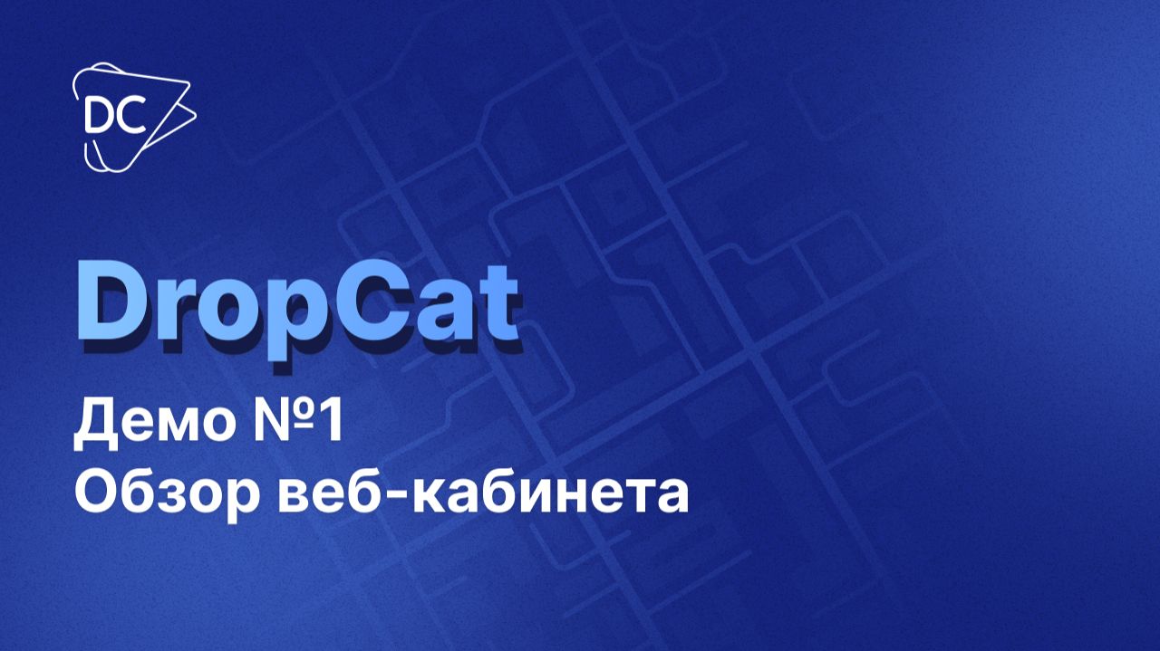 Демо DropCat №1: Обзор веб-кабинета
