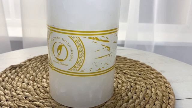 Свеча-столбик СТОУН ХИТ, белая, 20х10 см, 178321-свеча