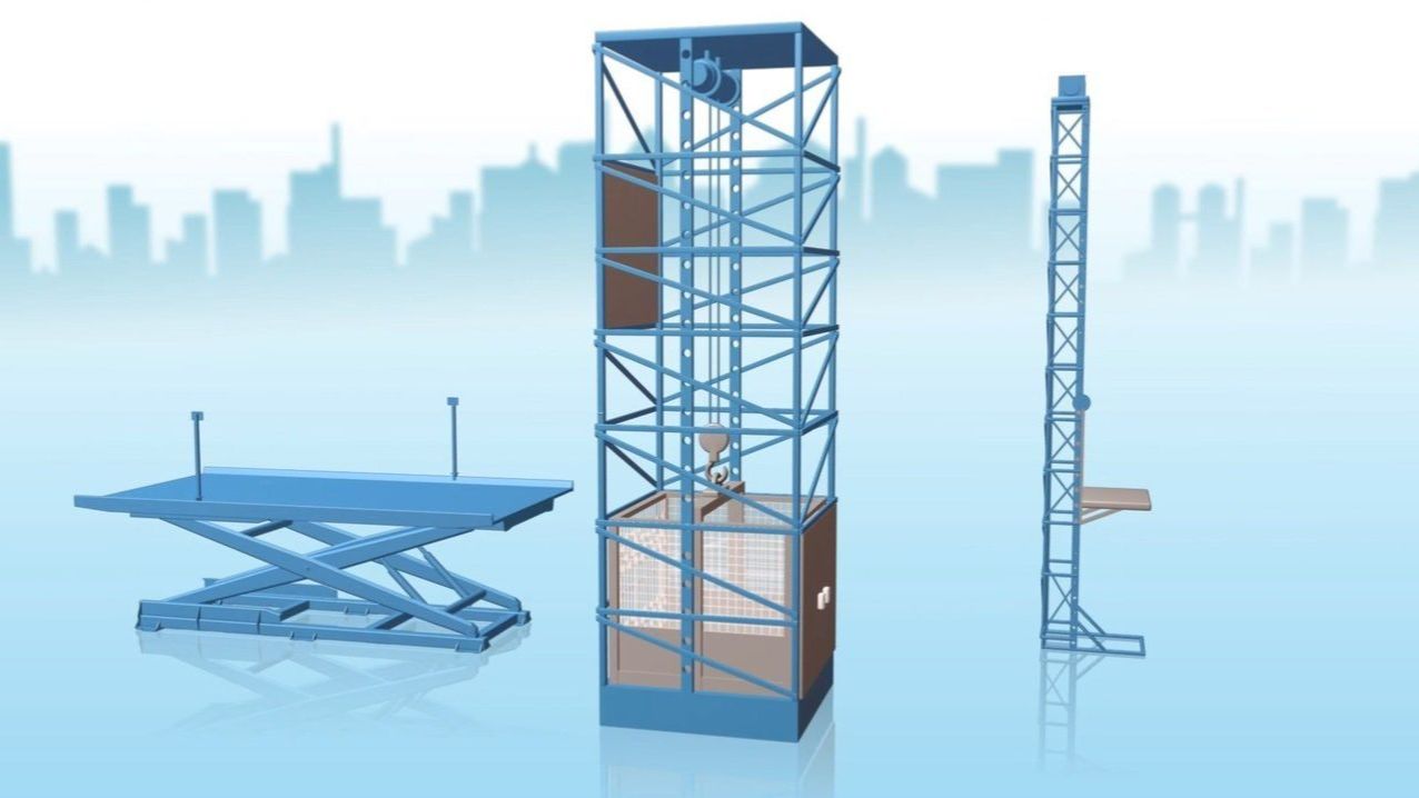 Грузовой подьемник для существующей шахты ПГУ-5000