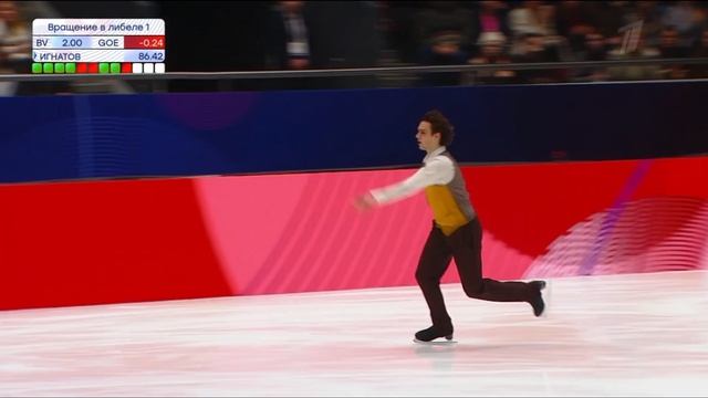 Макар Игнатов Произвольная программа на Кубке Первого канала 2026