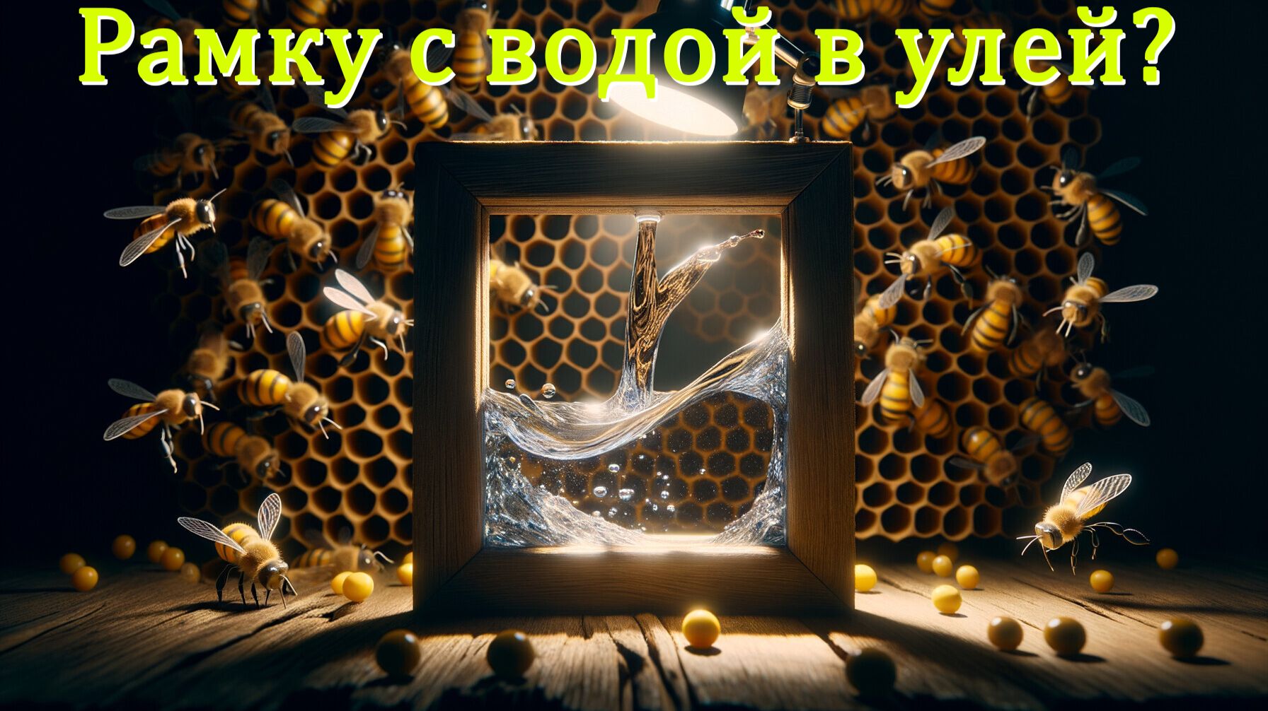 Рамка с водой вместо поилки: можно ли? / Отвечает профессор Кашковский