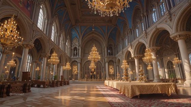 Sapphire Byzantine Floating Citadel _ ASMR AI Architecture _ Luxury Mansion Tour_1080p