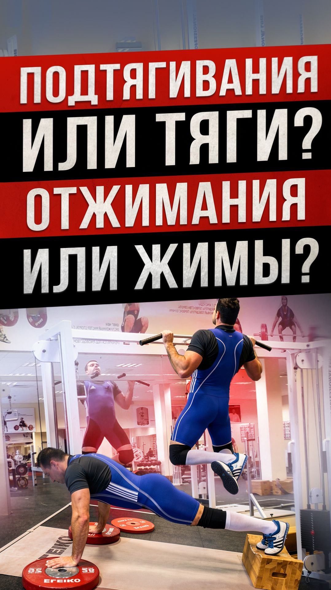 Подтягивания или тяги? Отжимания или жимы?