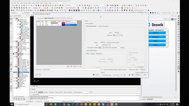 Модуль автоматизированного проектирования горных работ Deswik